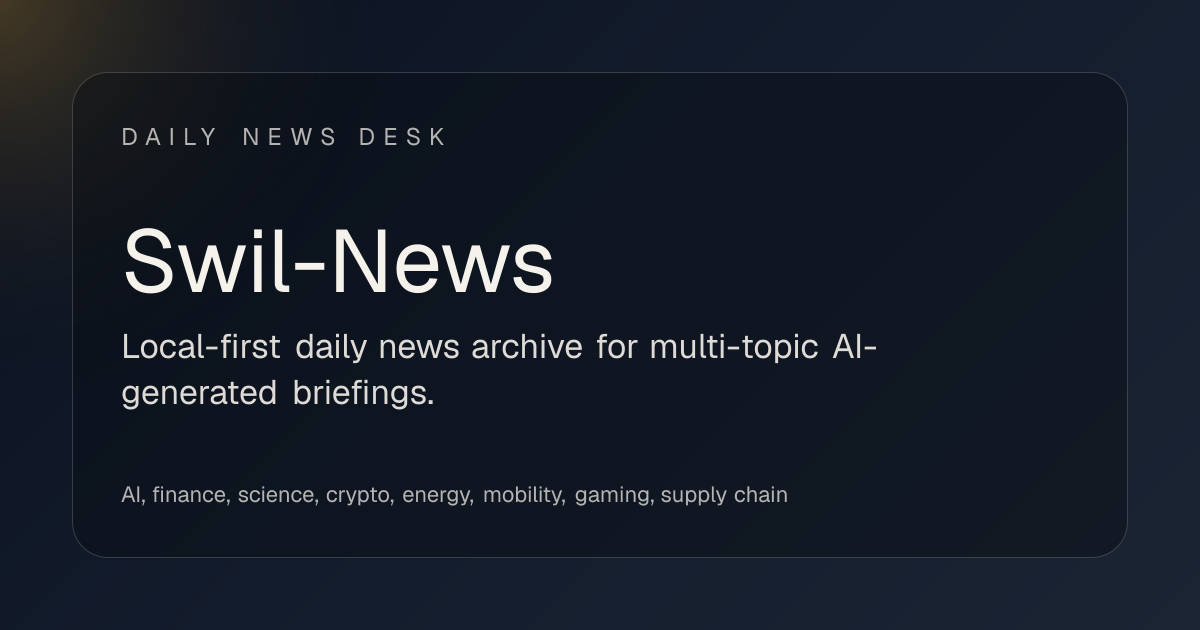 May 29, 2026 · Science & Research Daily Digest | Swil-News